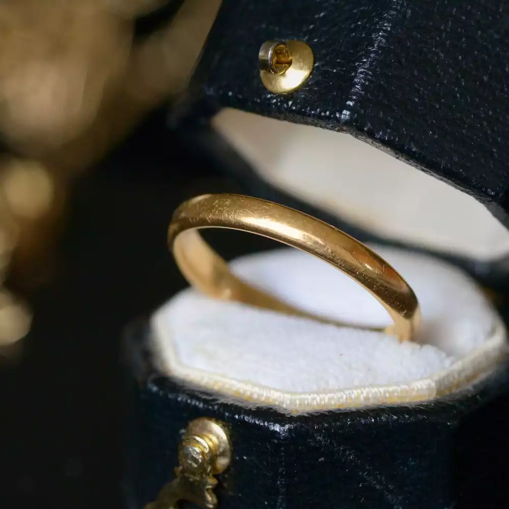 Art Deco Australian Band Ring in 15ct Gold - Antique And Vintage ...