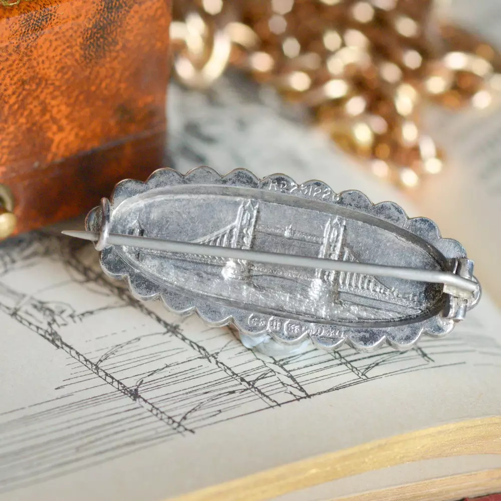 Victorian “Tower Bridge” Brooch in Sterling Silver - Antique And ...