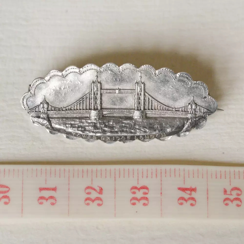 Victorian “Tower Bridge” Brooch in Sterling Silver - Antique And ...
